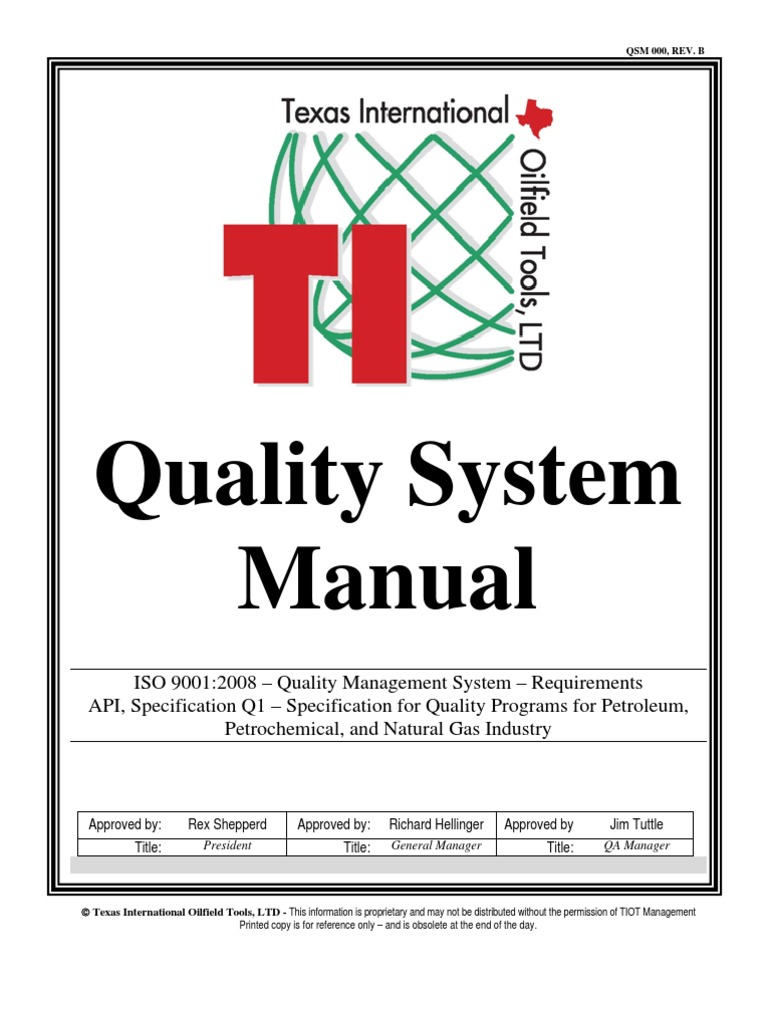 Quality Manual | PDF | Quality Management System | Quality Management