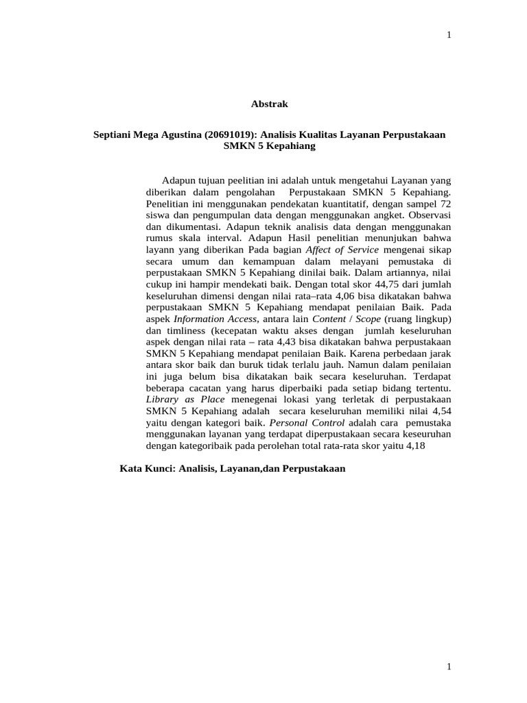 Skripsi Septiani Mega Agustina | PDF