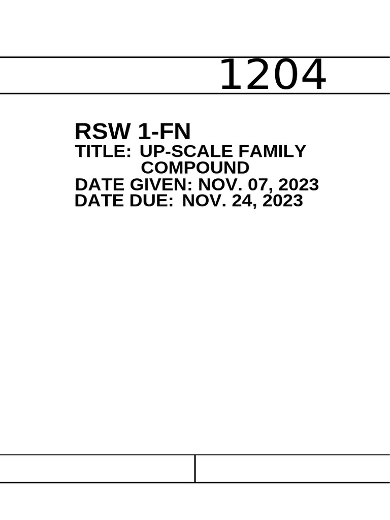 Bsa 3 FN Design RSW 1 | PDF