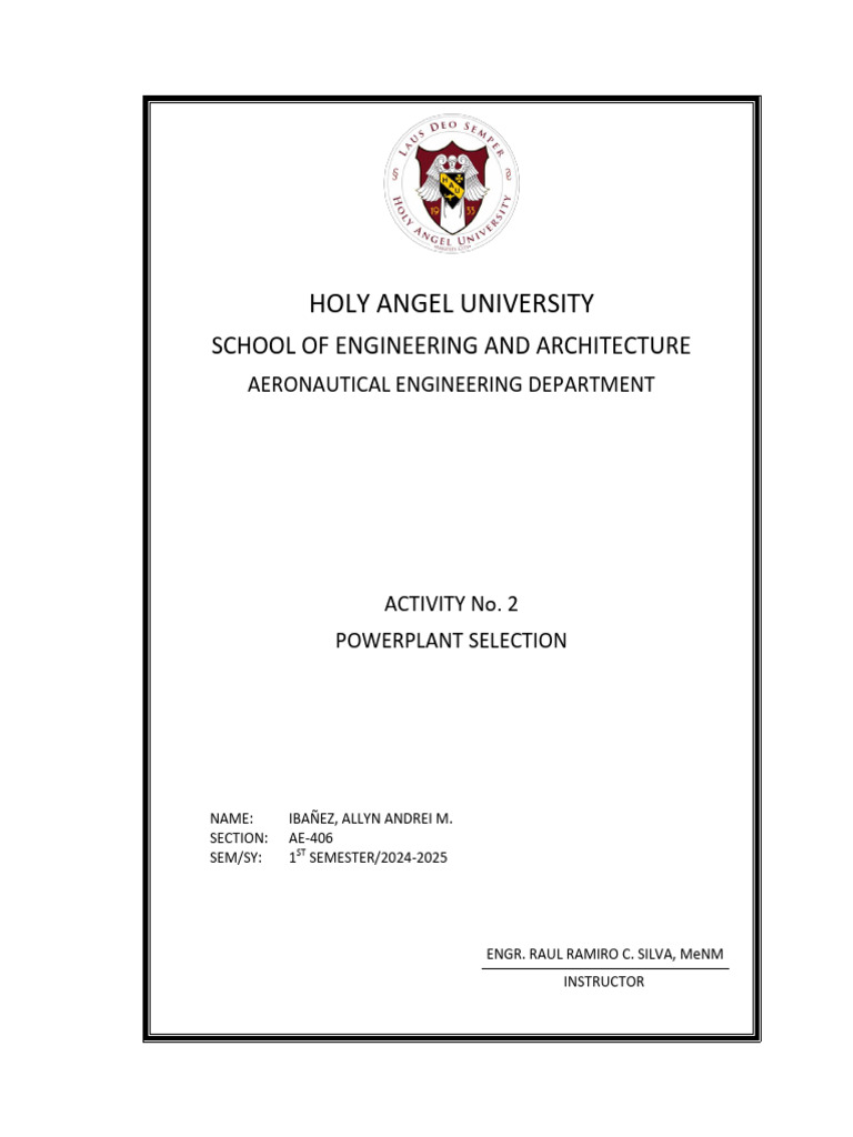 Activity 2 Airdeslab - Ibañez Ae406 | PDF | Horsepower | Home & Garden