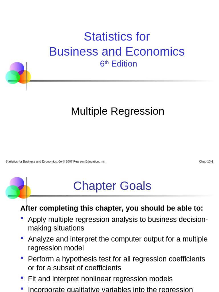 Multiple Regression | PDF