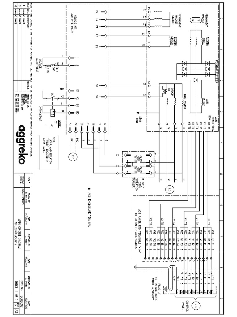 KTA50 G12 Engine Drawing | PDF