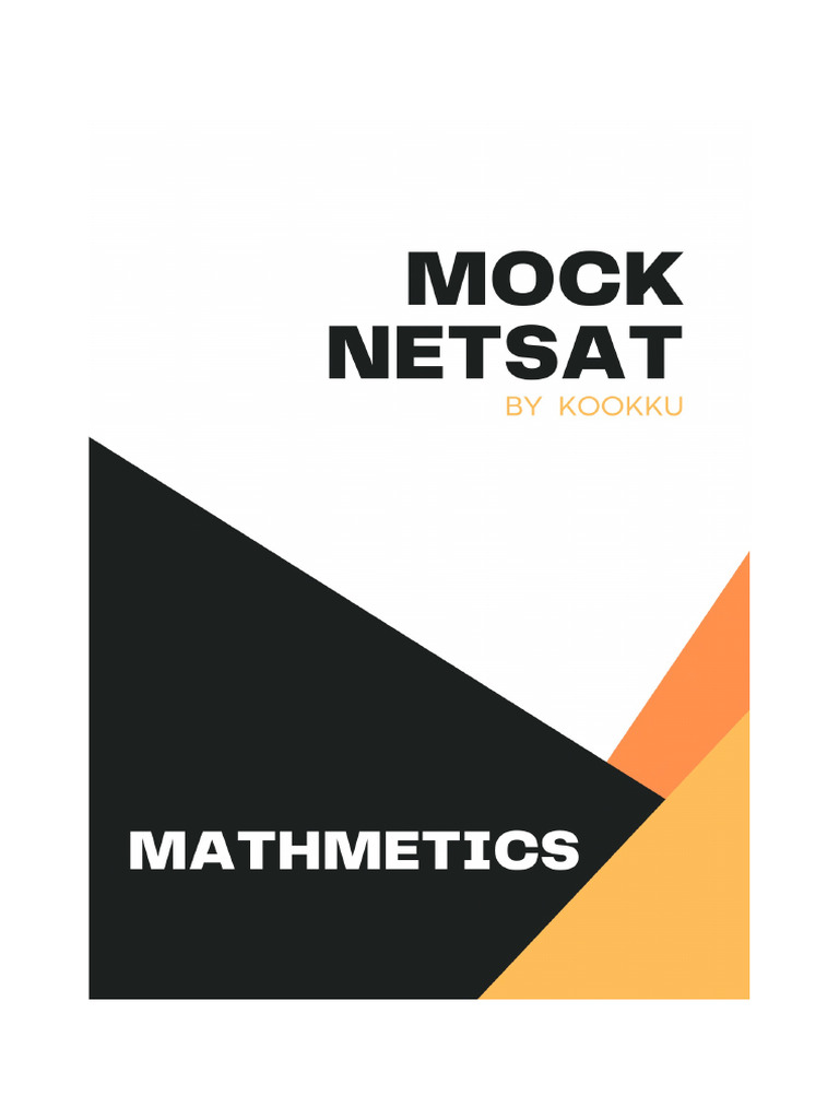 Mock NETSAT Math | PDF