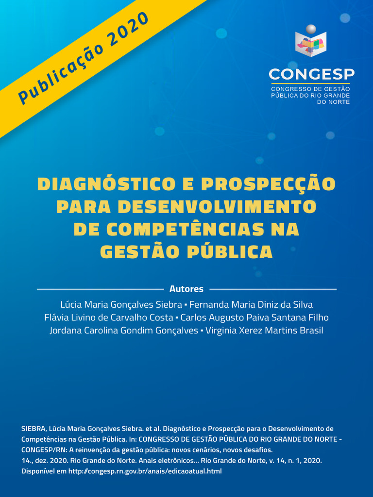 Artigo CONGESP Diagnostico e Prospeccao | PDF