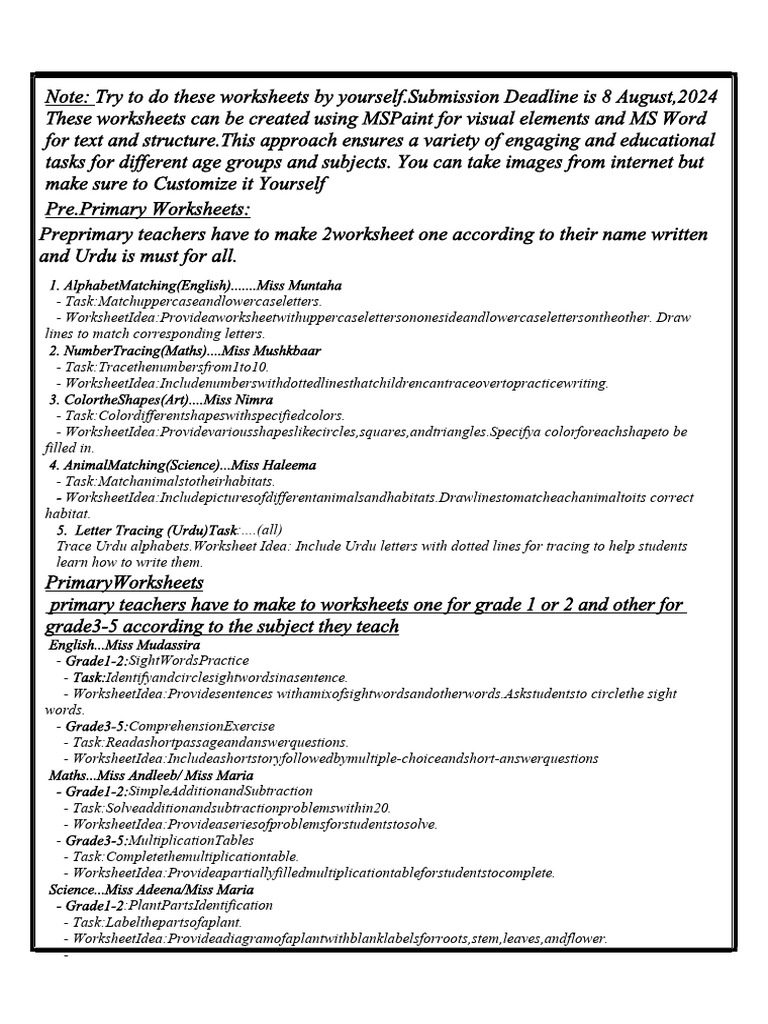 Assignment Related To MSWord and MS Paint | PDF