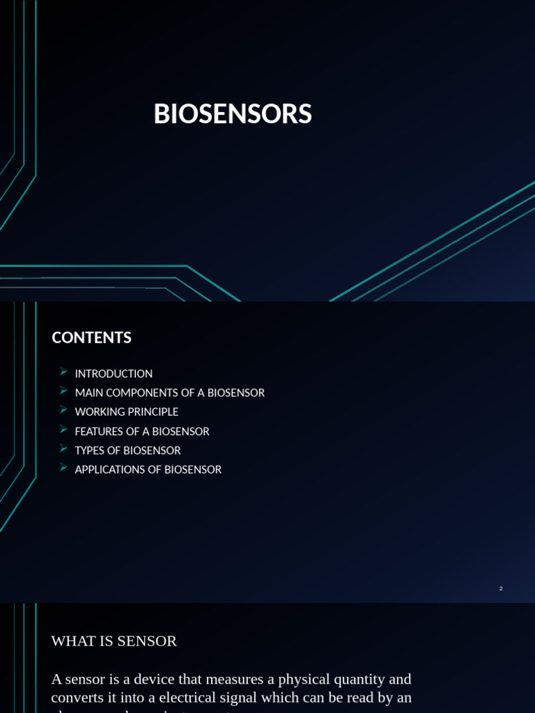 4 Biosensors Part 1 | PDF