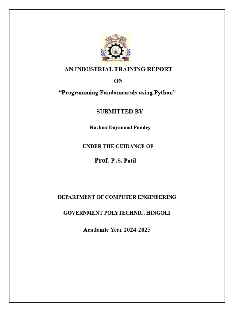 Industrial Report | PDF