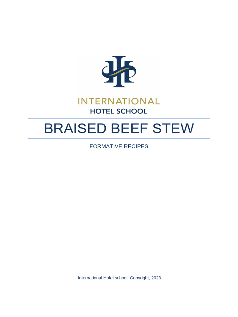 Braised Beef Stew | PDF