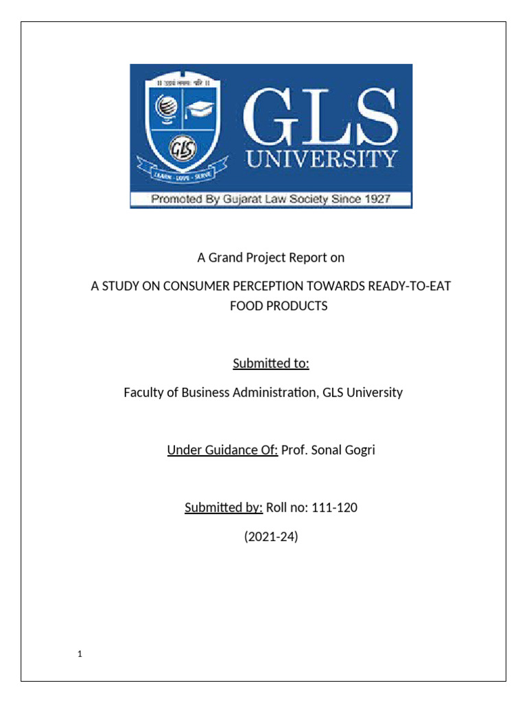 Grand Project Report | PDF