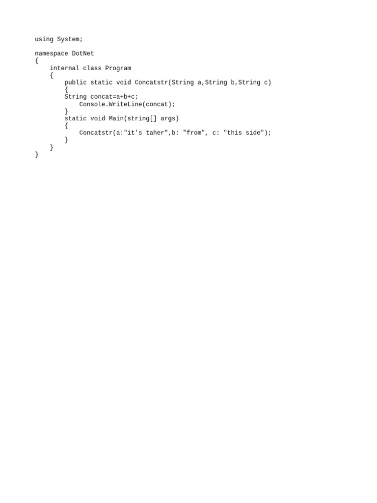 Named Parameter | PDF