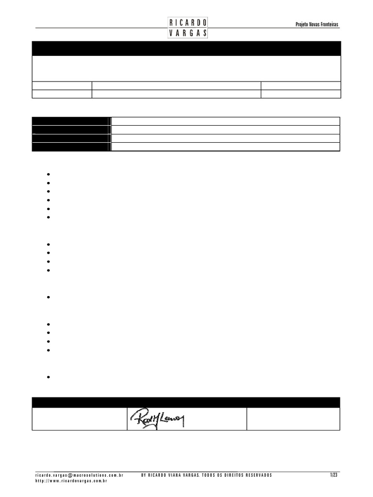 Dicionario Da EAP Projeto Novas Fronteiras | PDF