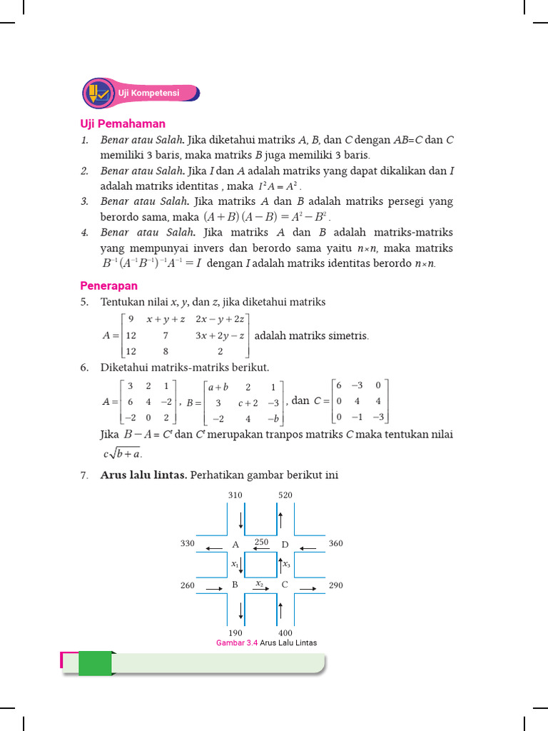 Soal Latihan Matriks | PDF