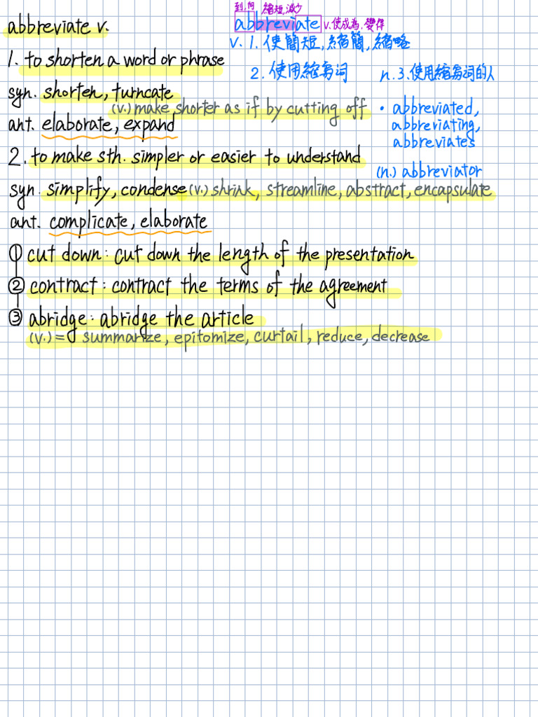 Abbreviate | PDF