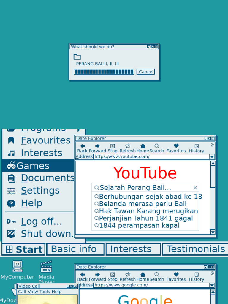 (DEMO) Windows98 Presentation Template by @dstoryco | PDF