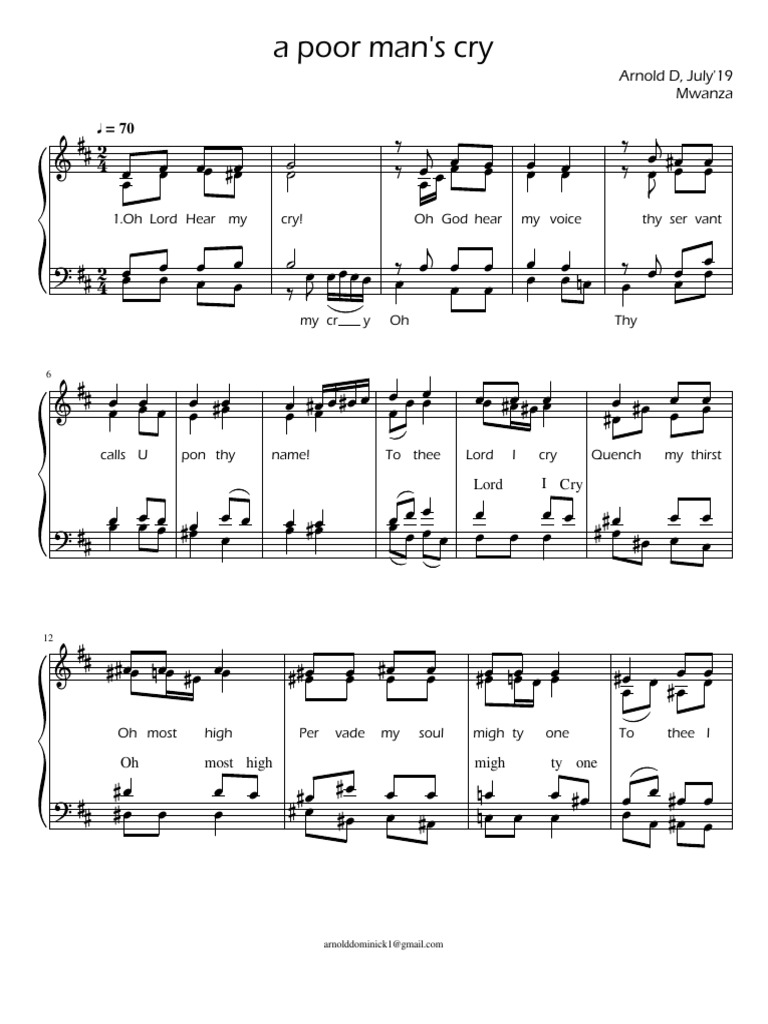 A Poor Man's Cry | PDF