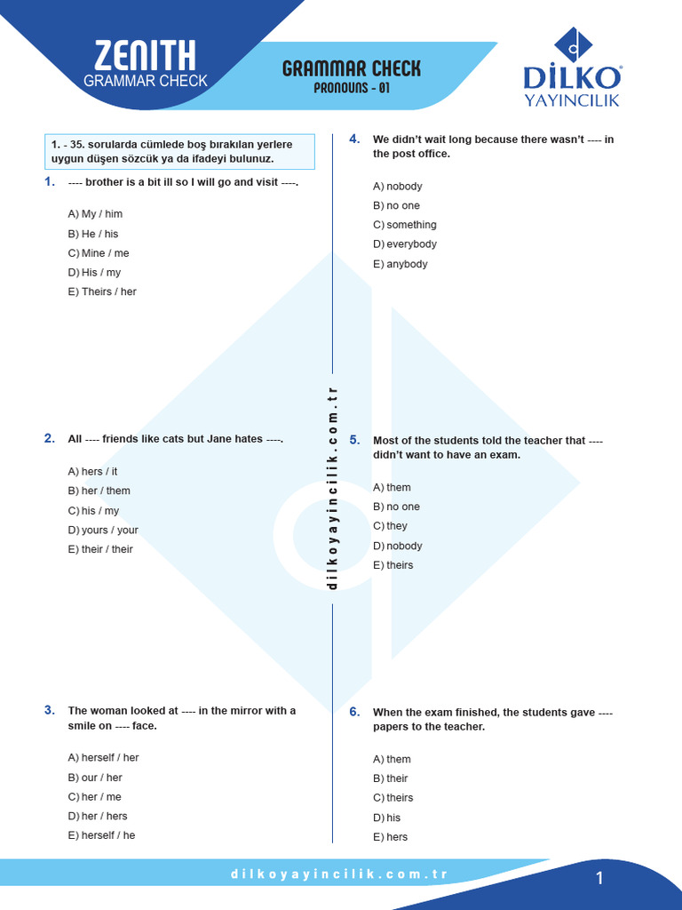 Grammar Check 1 | PDF