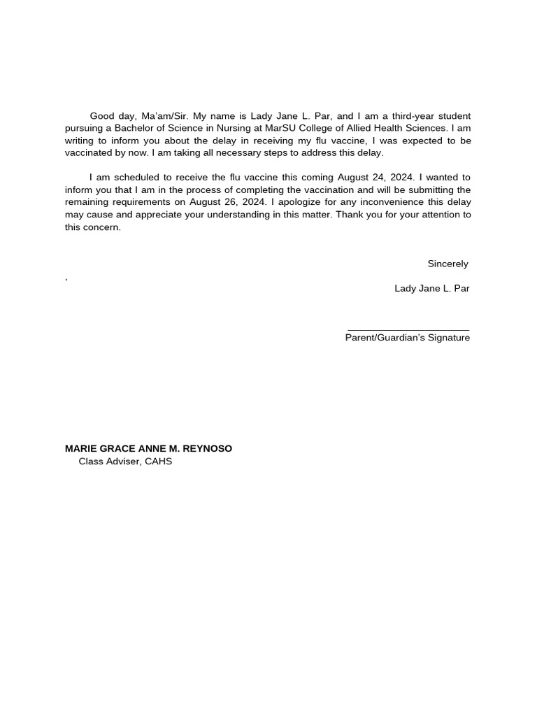 Letter For Requirement | PDF