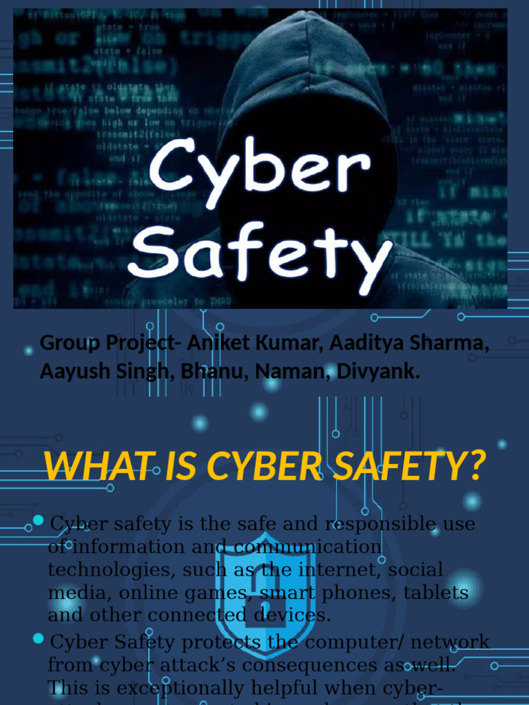 Cyber Safety Presentation Class 9th | PDF