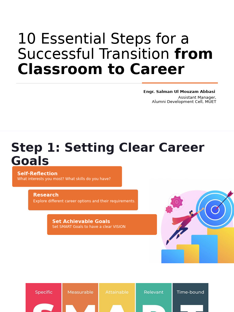 10 Essential Steps For A Successful Transition From Classroom To Career ...
