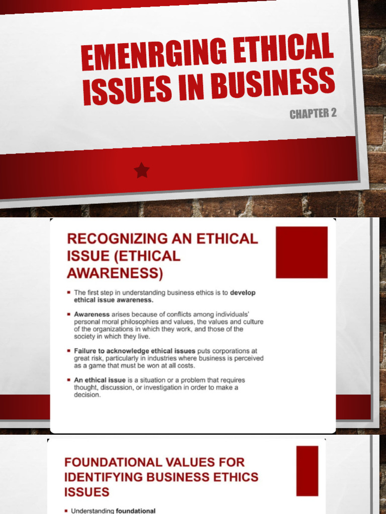 Chap 2 Ethical Issues in Business | PDF