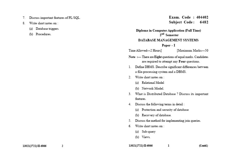 Dms Dca 2nd Sem 2021 | PDF