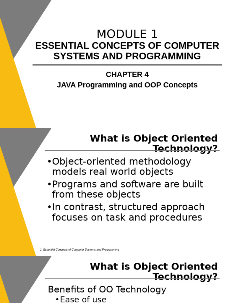Module 1 - Ch4 - Java Programming and OOP Concepts | PDF