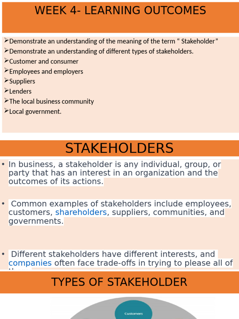 6 Types Stakeholders | PDF