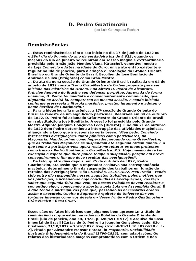 D. Pedro I | PDF