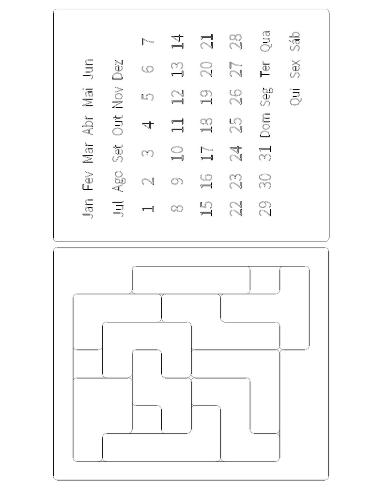 Puzzle Calendar Week v1.1 Regular MDF | PDF