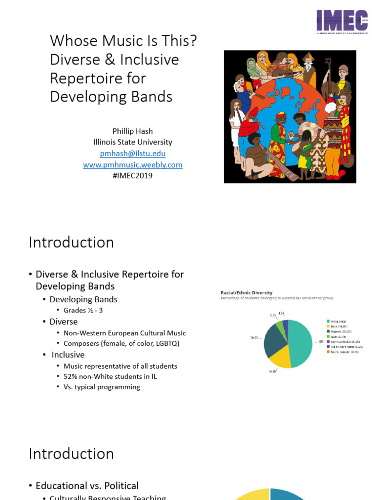 Diverse Inclusive Repertoire For Developing Bands | PDF
