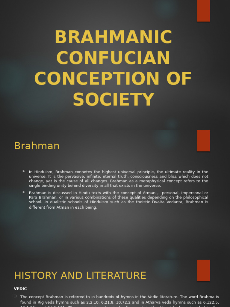 Brahmanic Confucian Conception of Society | PDF