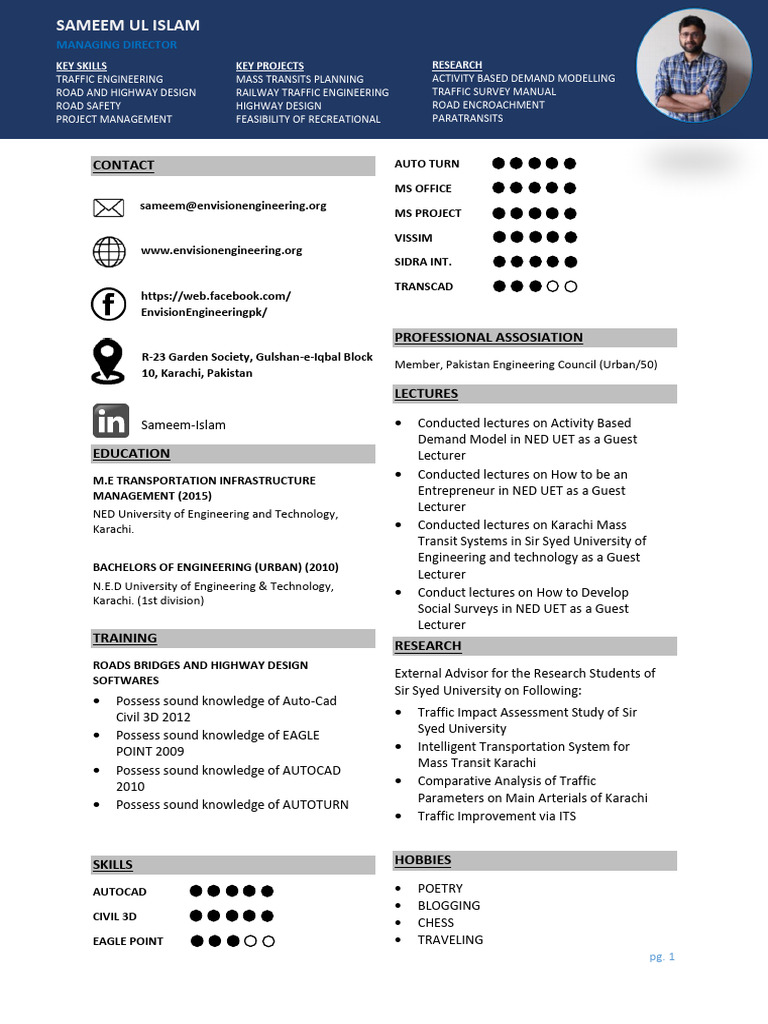 Sameem Updated CV Nov 2018 - Traffic and Transportation | PDF