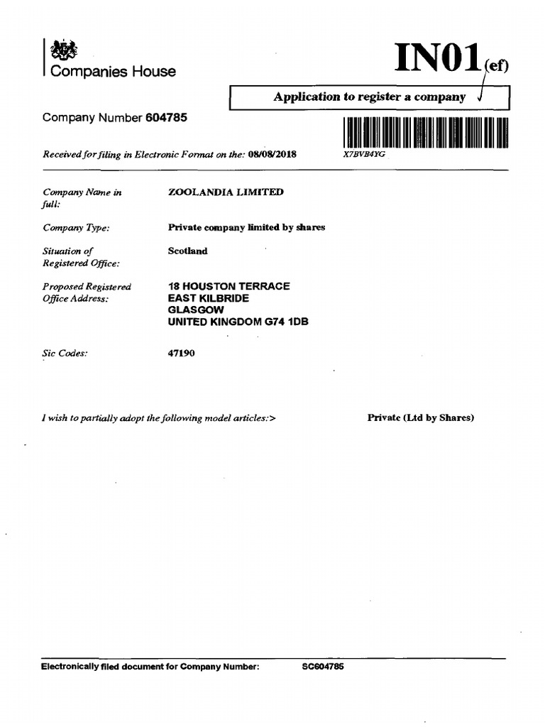 Companies House Document | PDF