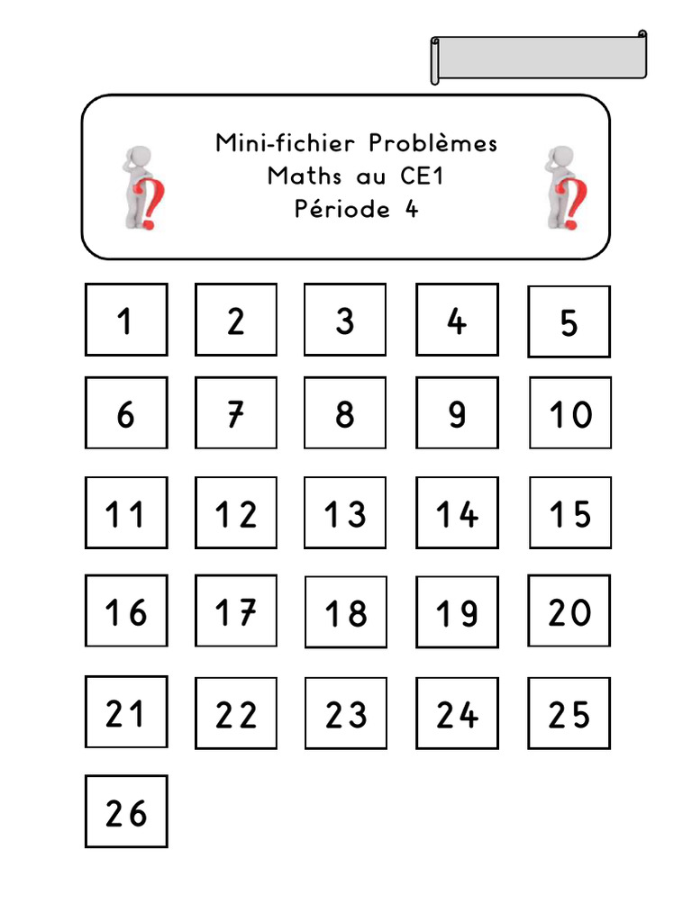Problèmes Mathématiques CE1 Période 4 | PDF