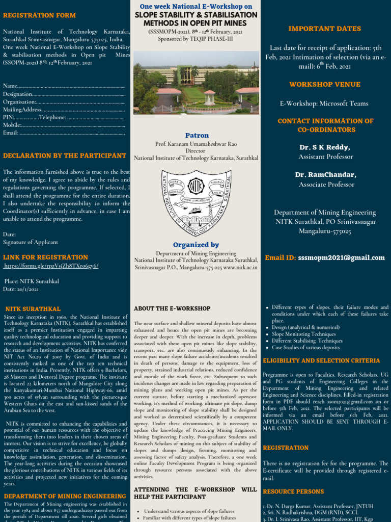 Workshop Brochure | PDF