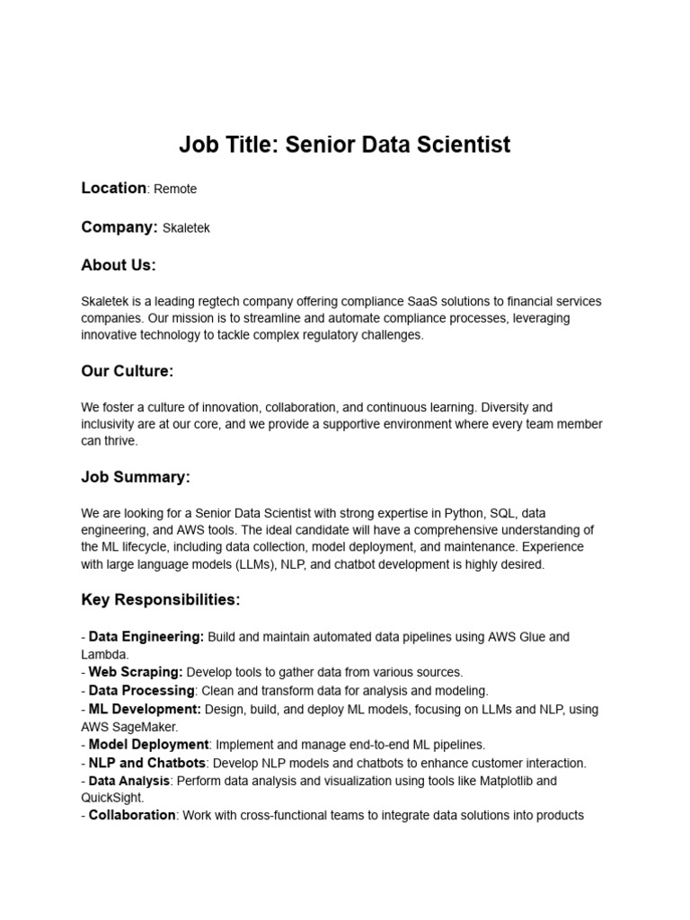 Data Scientist | PDF