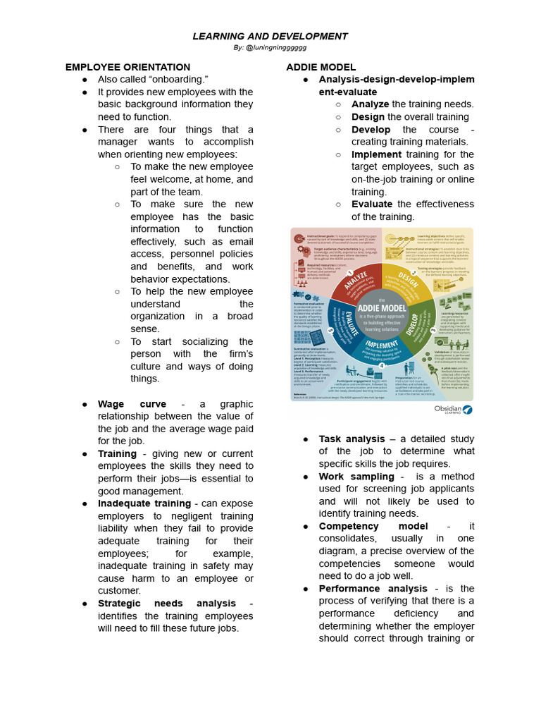 Learning and Development | PDF