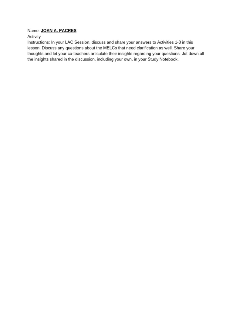 Module 2 Lesson 1 Activity 4 | PDF Module 2 Lesson 1 Activity 4 | PDF