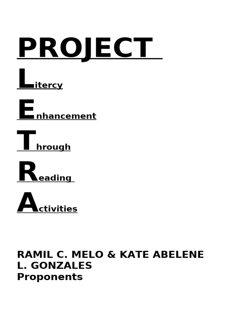 The Project Letra Proposal Form | PDF