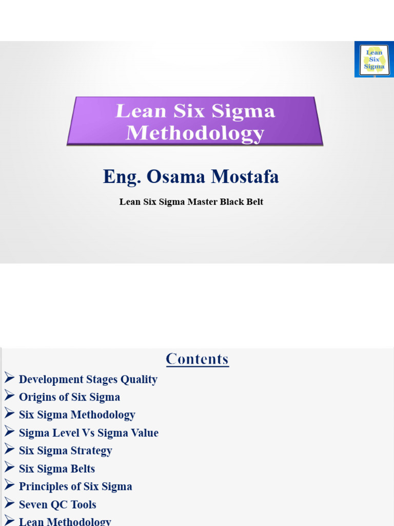 Lean Six Sigma Methodology | PDF