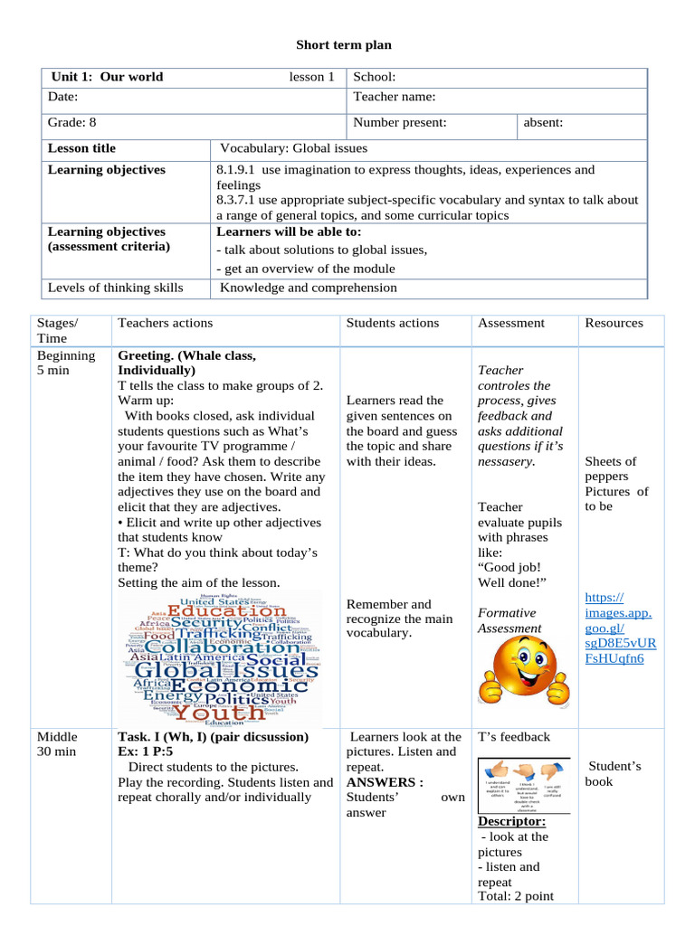 LP Excel 8 MSA Term 1 | PDF