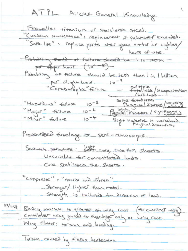 ATPL Aircraft General Knowledge | PDF