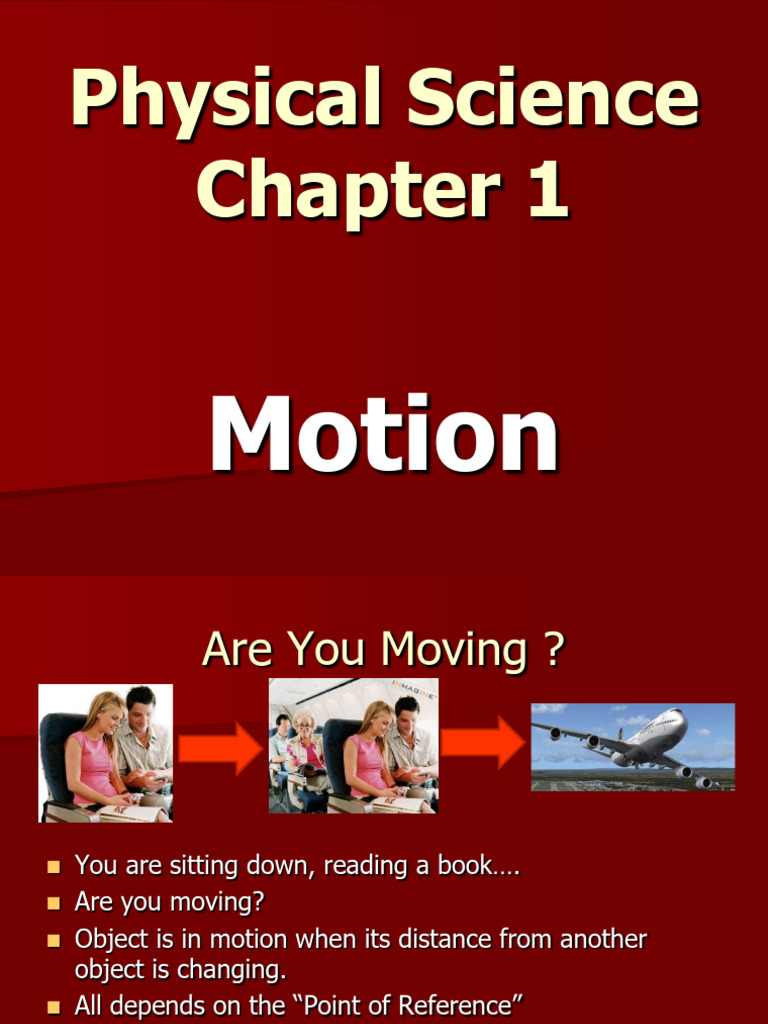Chapter 1 & 2 (MOTION & FORCES) | PDF