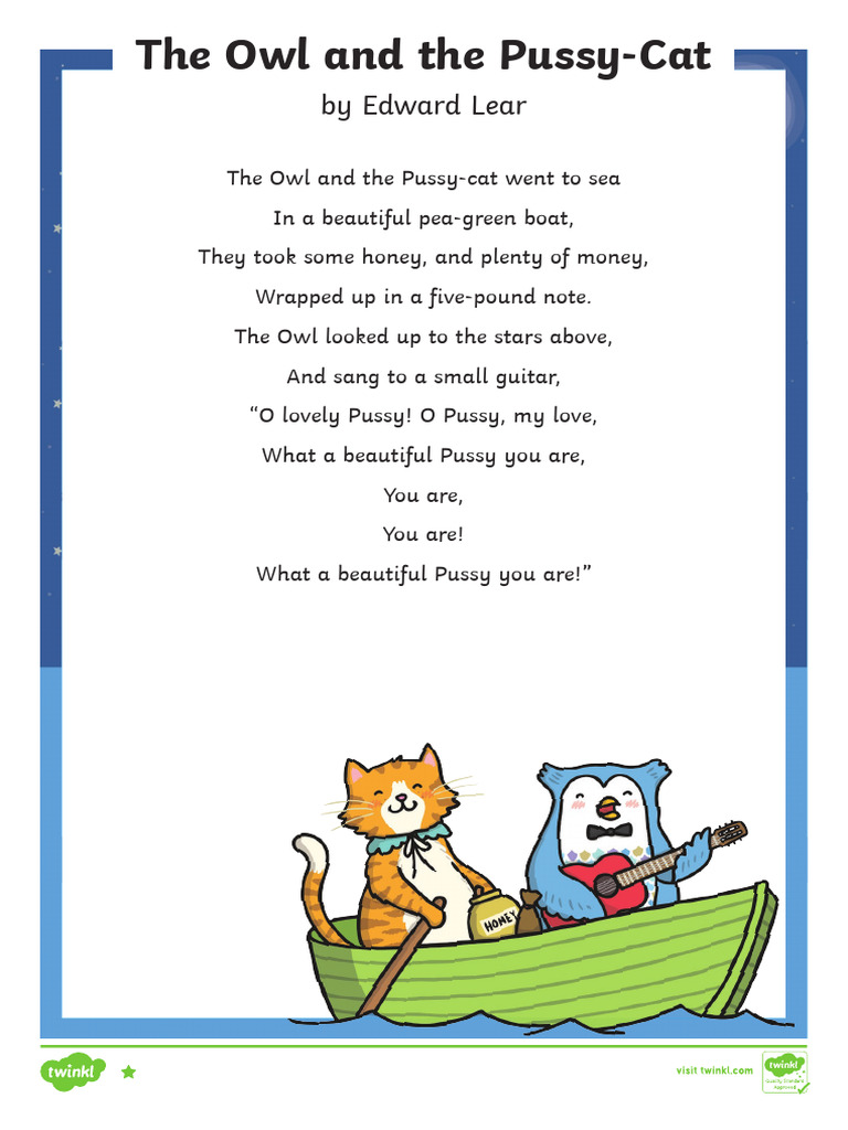 The Owl and The PussyCat | PDF