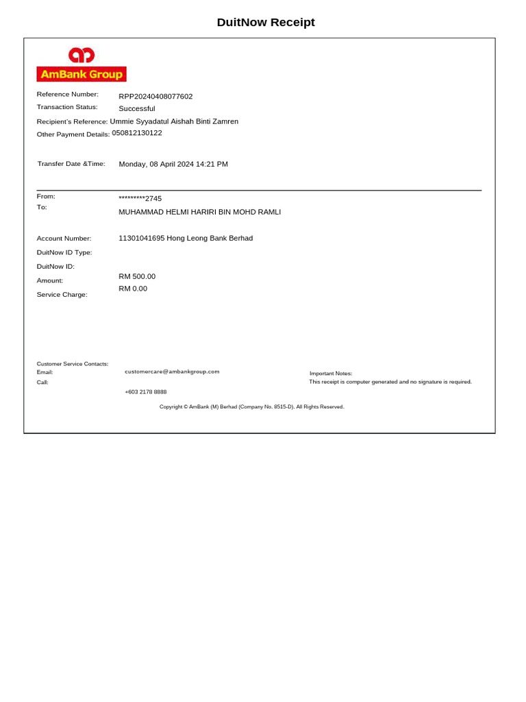 Ambank Online Transfer | PDF