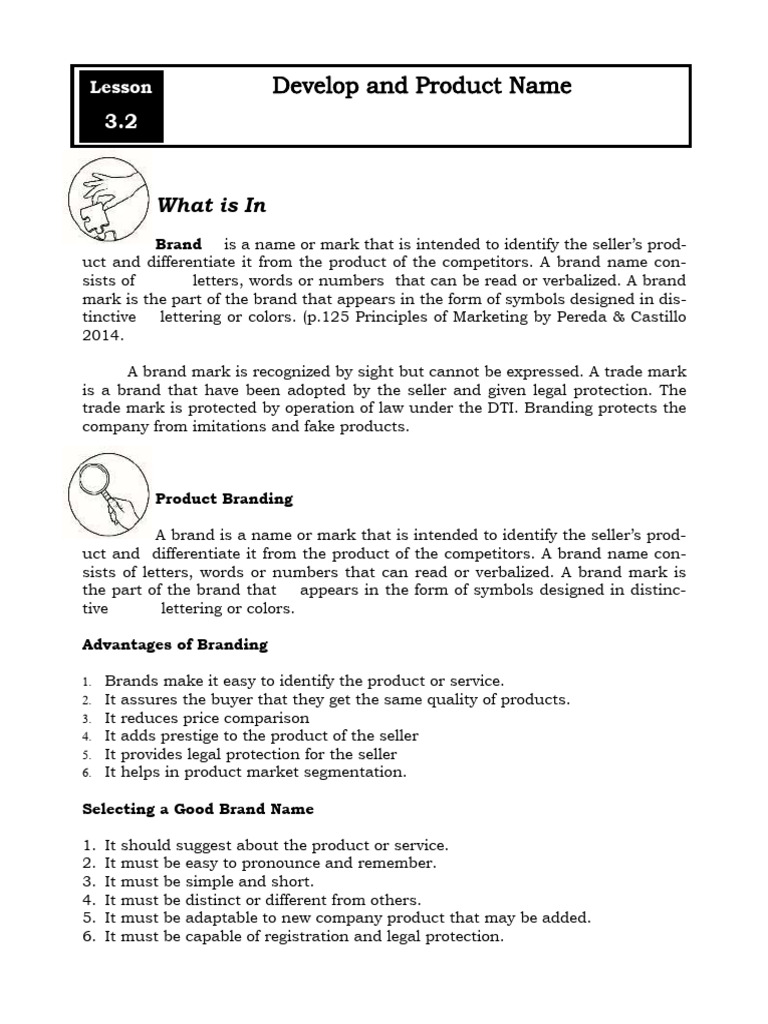 Developing A Brand Name | PDF