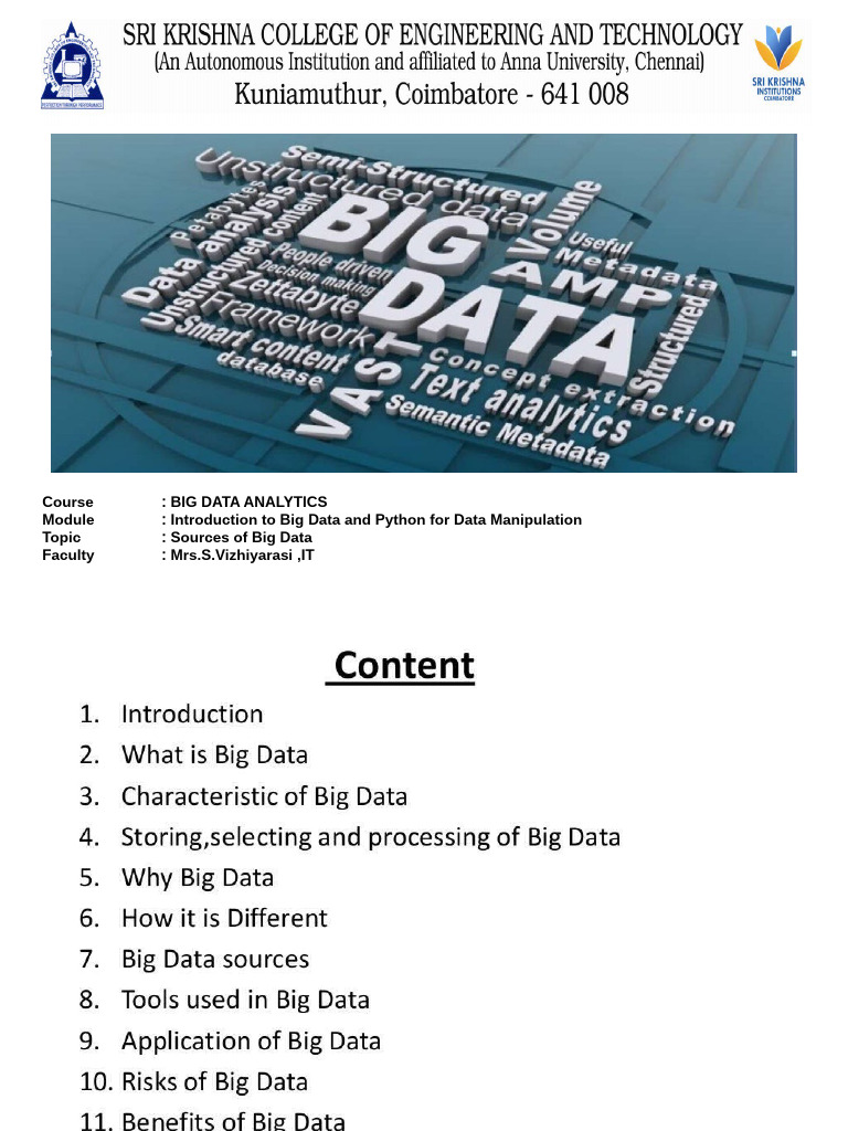 1.1 Intro To BigData | PDF