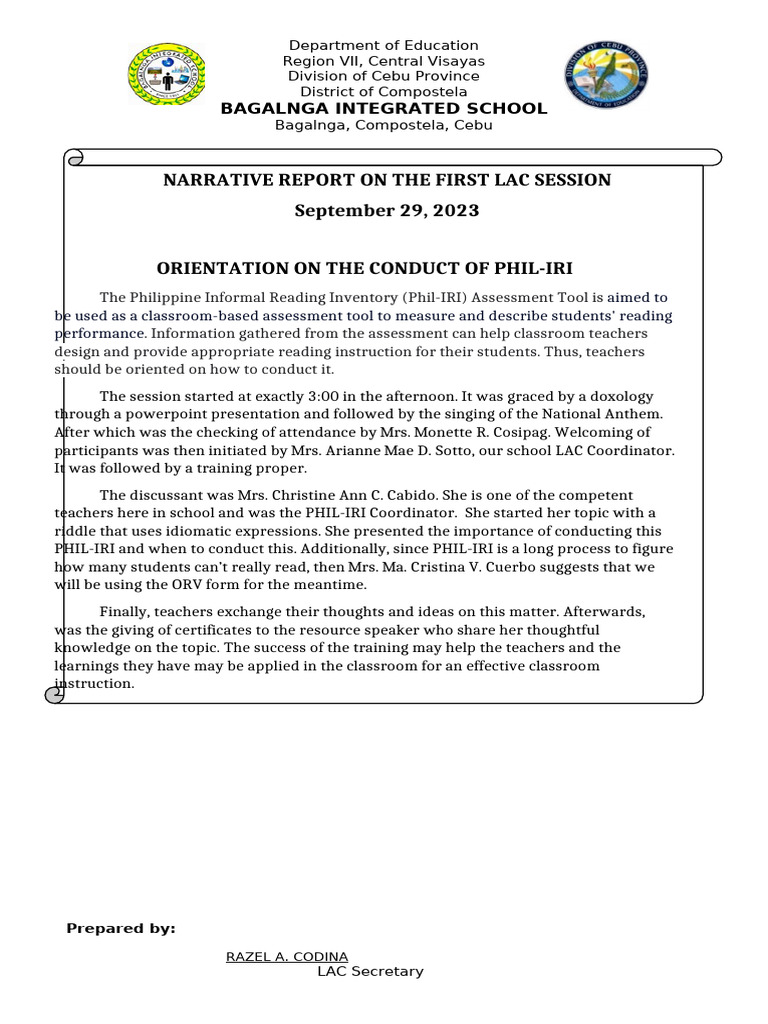 Lac Session 1 - 2023-2024 | PDF