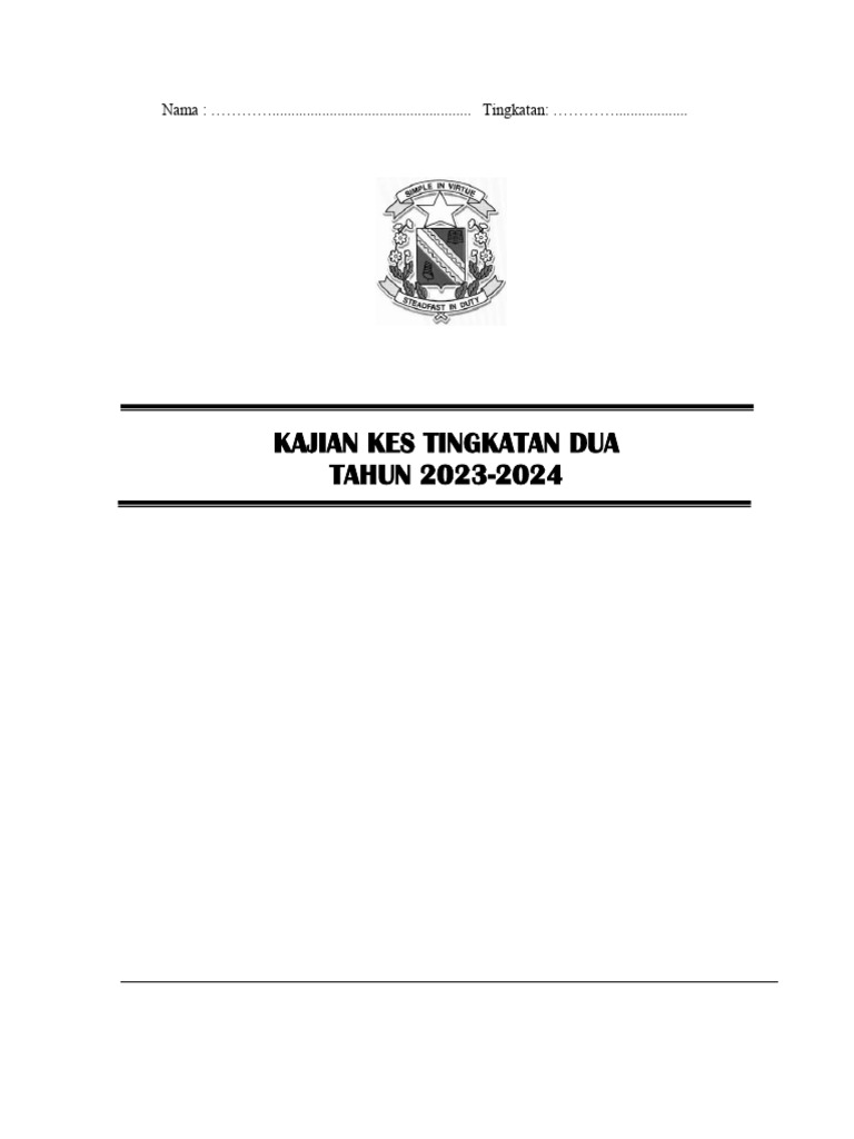 Soalan Kajian Kes Tingkatan 2 2023-2024 | PDF