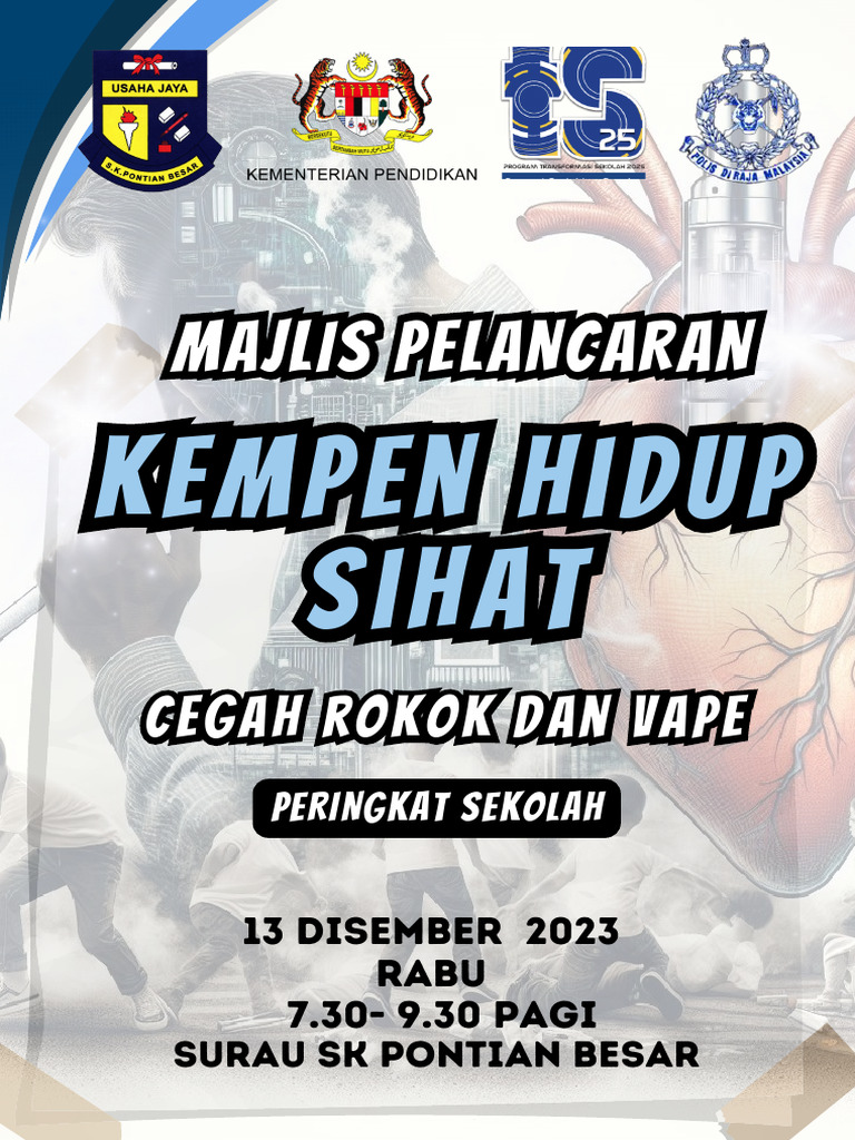 Buku Program Kempen Hidup Sihat Cegah Rokok Dan Vape 2023 | PDF